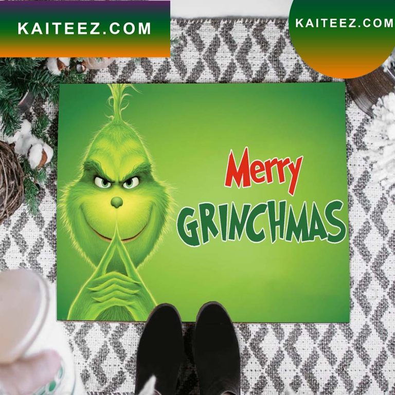 Grinch Posing Pattern Grinchmas In Red And Green Christmas Stocking ...