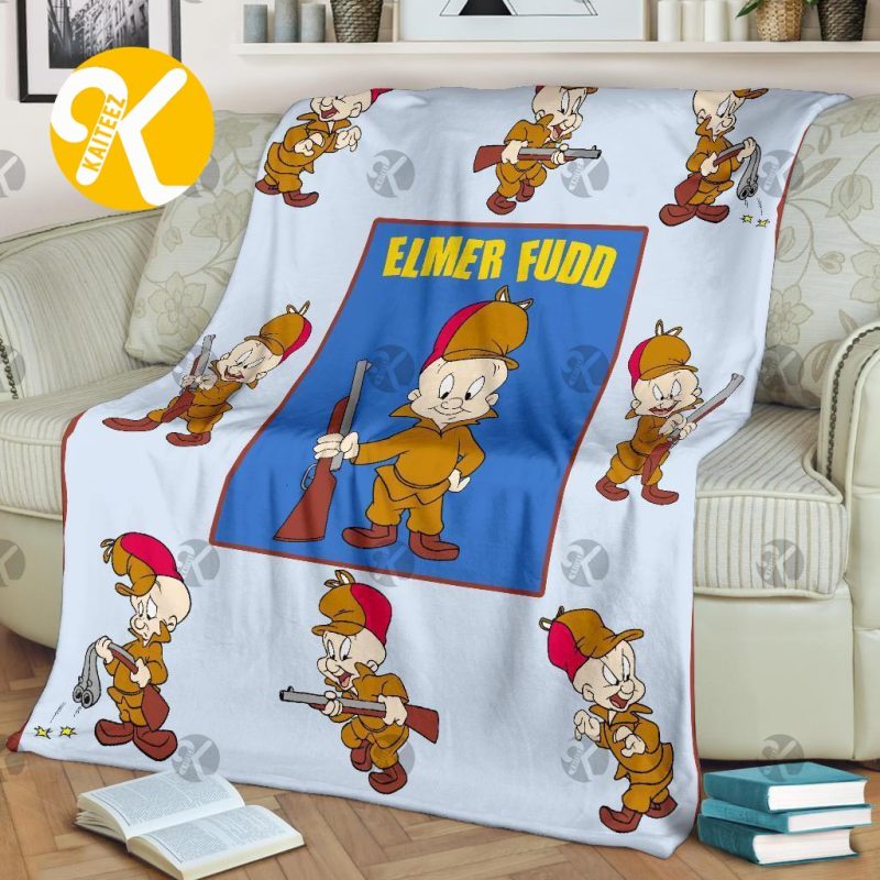 Disney Elmer Fudd Looney Tunes Every Emotions Christmas Throw Blanket ...