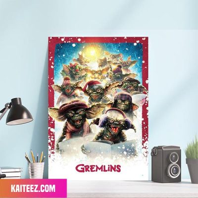 Gremlins Is Coming Christmas Movie Poster - Kaiteez