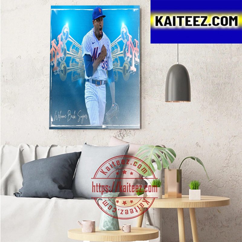New York Mets Welcome Back Edwin Diaz Art Decor Poster Canvas - Kaiteez