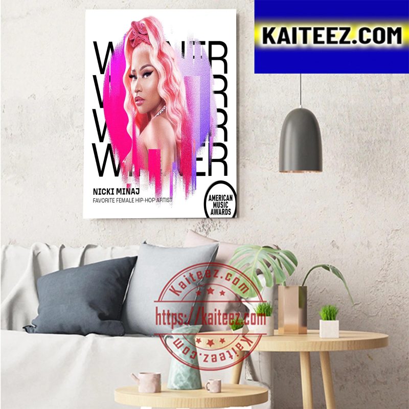 Nicki Minaj Wins AMAs Award Favorite Female Hip Hop Artist Art Decor ...