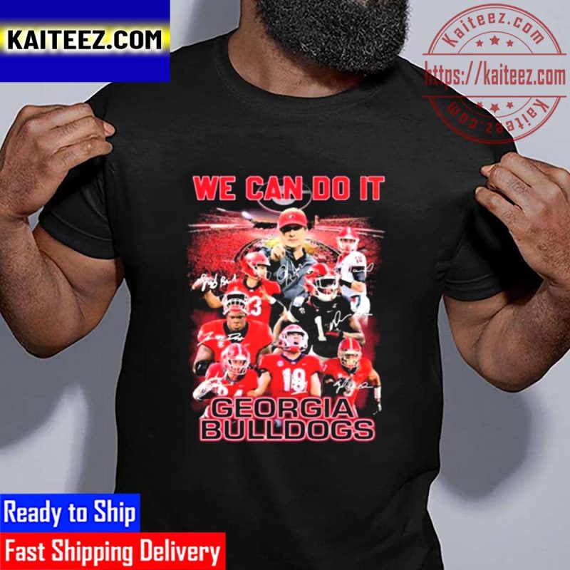 We Can Do It Georgia Bulldogs Signatures 2022 Vintage T-Shirt - Kaiteez