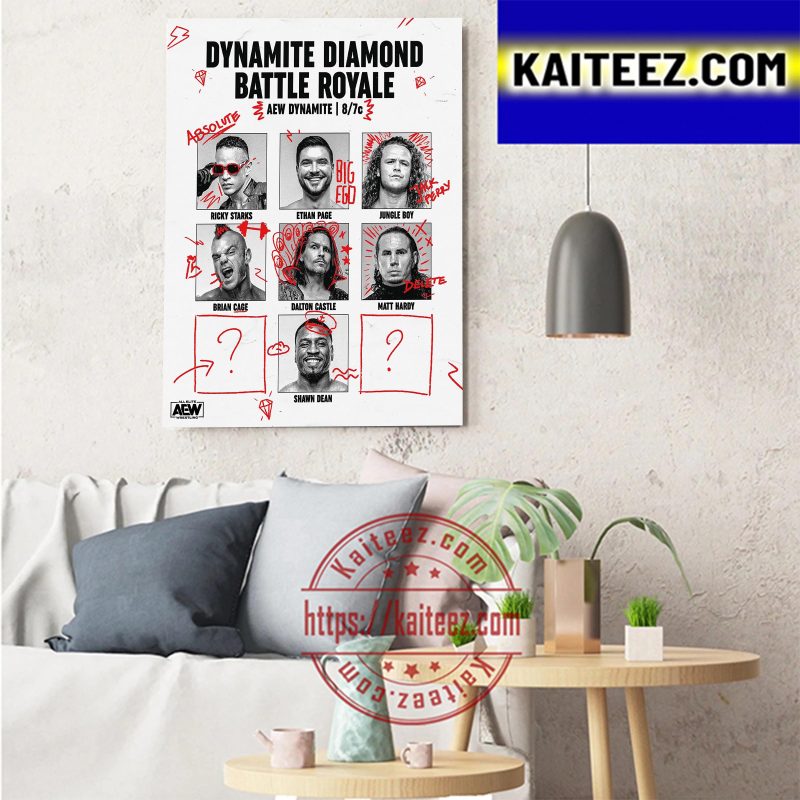 AEW Dynamite Diamond Battle Royale Art Decor Poster Canvas - Kaiteez