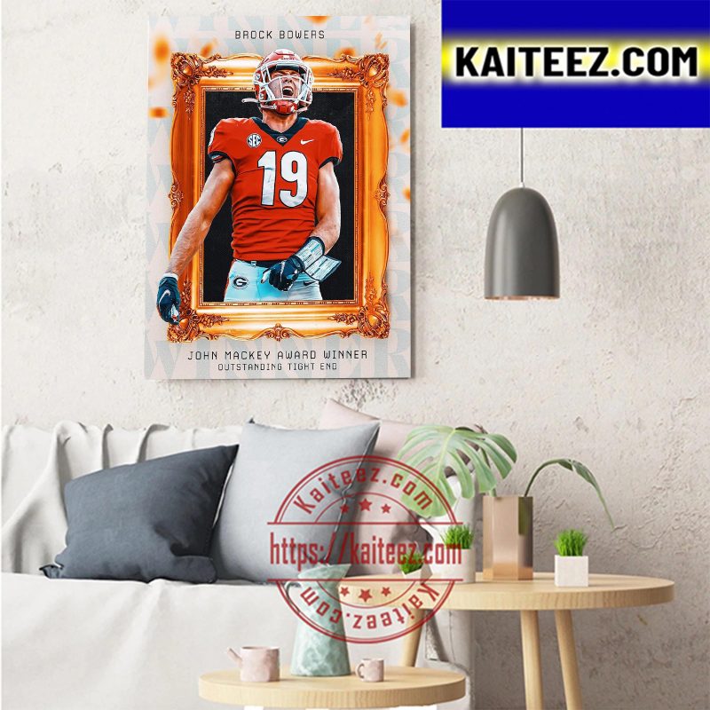 Brock Bowers Is The 2022 John Mackey Award Winner Art Decor Poster ...