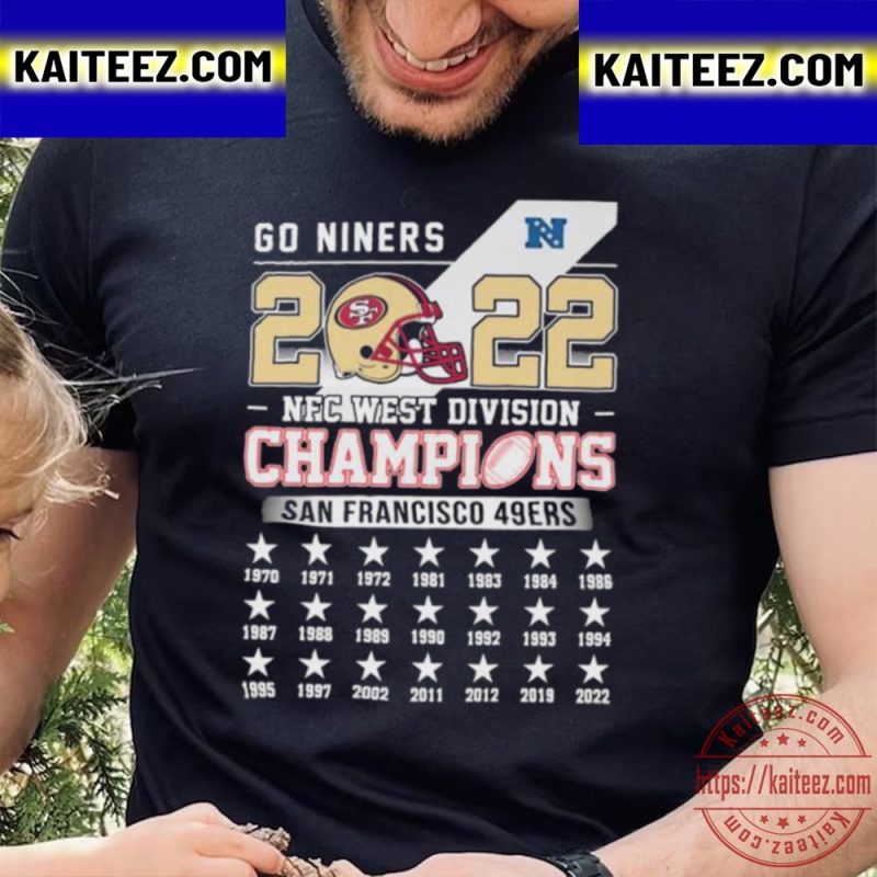 Go Niners 2022 NFC West Division Champions San Francisco 49ers Vintage ...