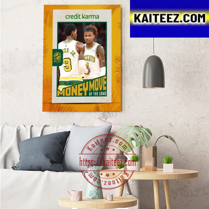 Houston Rockets Credit Karma Money Move Of The Game Art Decor Poster ...
