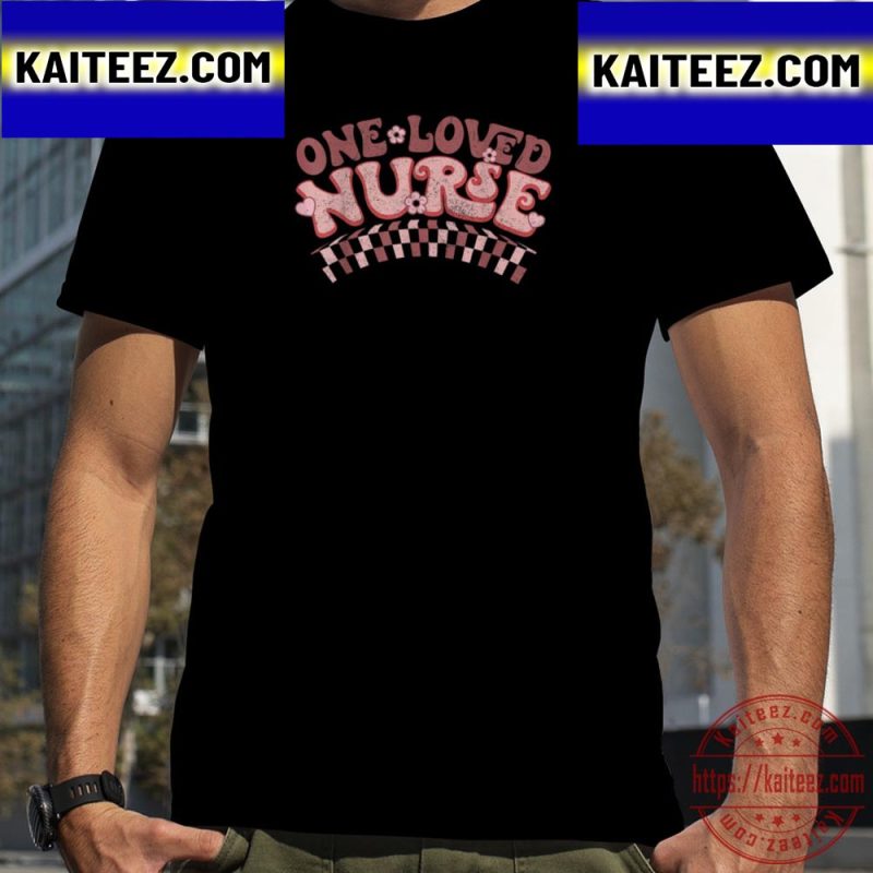 One Loved Nurse Happy Valentine Day Vintage T-Shirt - Kaiteez