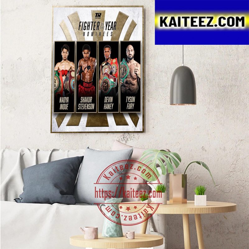 Top Rank Accolades Fighter Of The Year Nominees Art Decor Poster Canvas ...