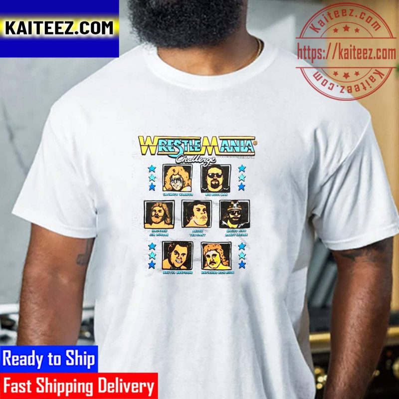 WWE Wrestle Mania Challenge Retro Logo Vintage T-Shirt - Kaiteez