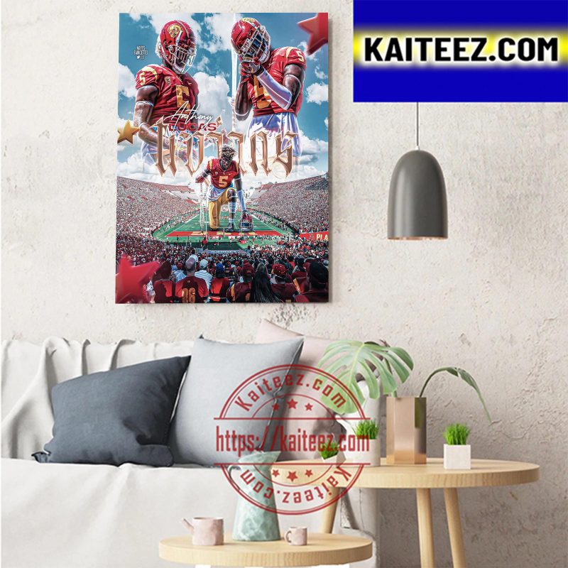 Anthony Lucas Has Committed To USC Trojans Football Art Decor Poster ...