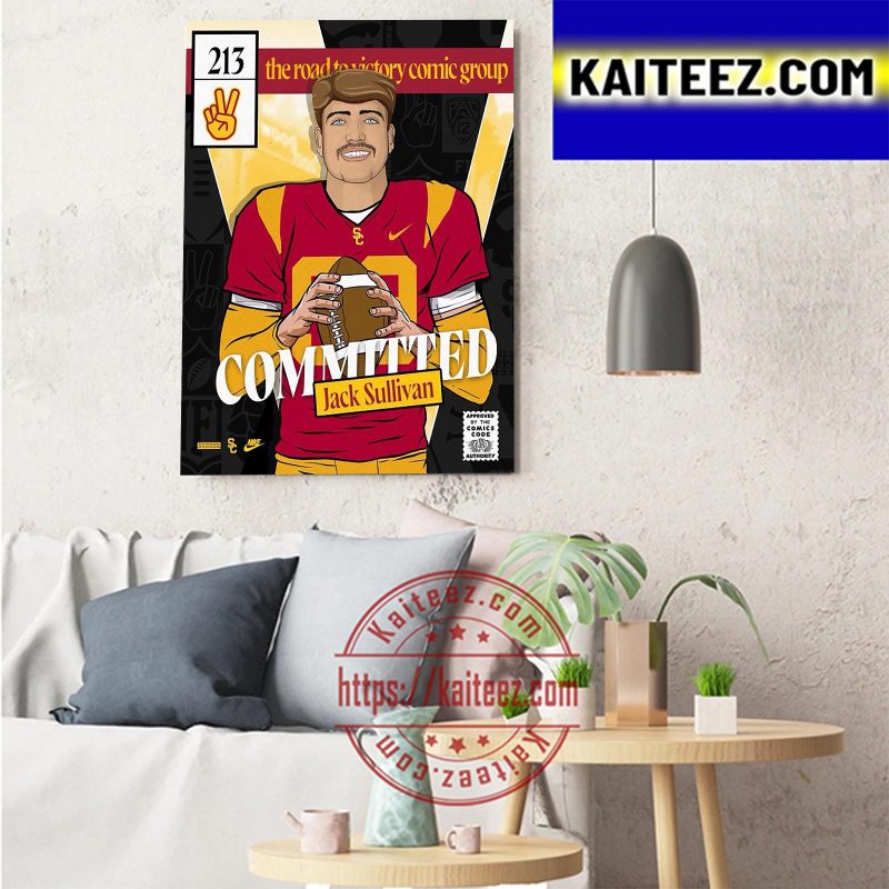 Jack Sullivan Committed USC Trojans Football Art Decor Poster Canvas ...