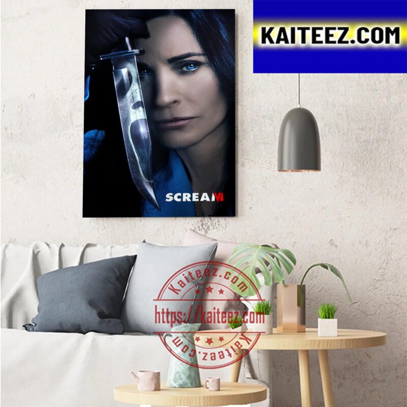 Courteney Cox As Gale Weathers In The Scream VI Movie Art Decor Poster ...