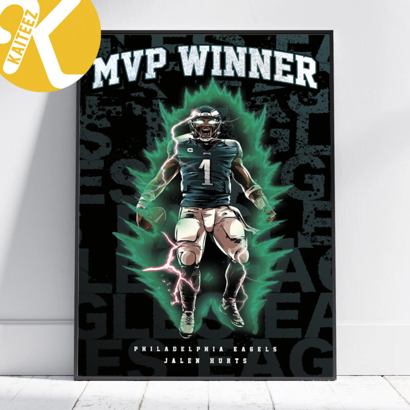 Super Bowl LVII Jalen Hurts MVP Winner Poster Canvas - Kaiteez