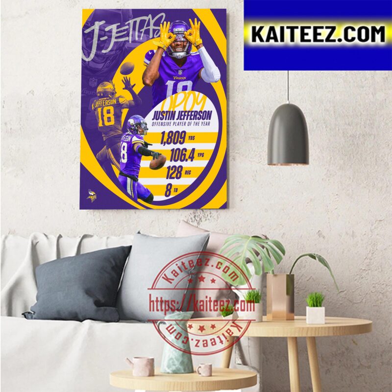 WR Justin Jefferson Is The 2022 NFL Offensive Player Of The Year Art ...