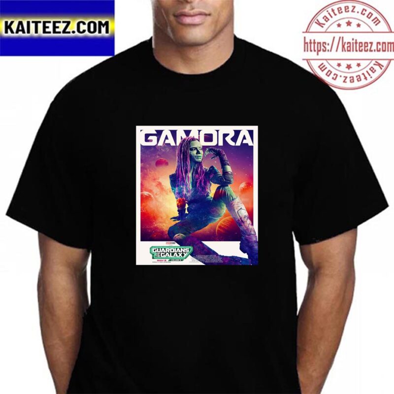 Gamora In Guardians Of The Galaxy Vol 3 Marvel Studios Vintage T-Shirt ...