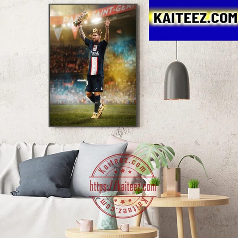 Lionel Messi Leave Paris Saint-Germain This Summer Art Decor Poster ...