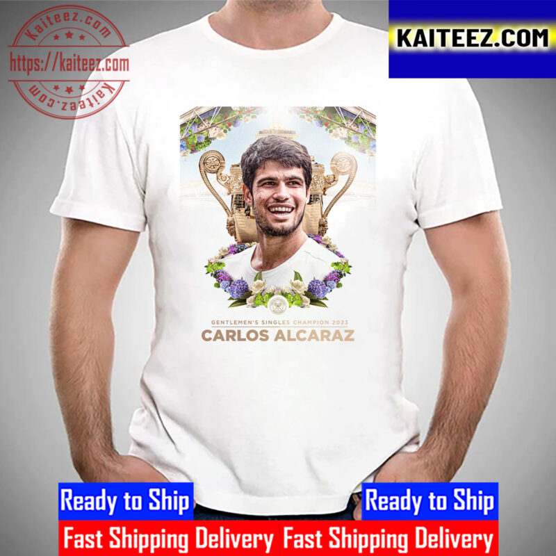 Carlos Alcaraz Is 2023 Gentlemens Singles Champion Wimbledon Vintage T ...