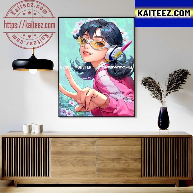 Gentle Monster x Overwatch 2 Release Brand-New DVa Glasses Art Decor ...