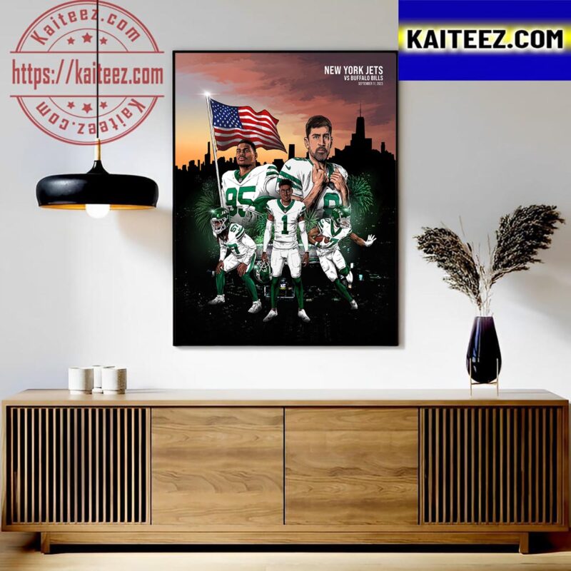 Official Poster For Aaron Rodgers And New York Jets Vs Buffalo Bills in ...