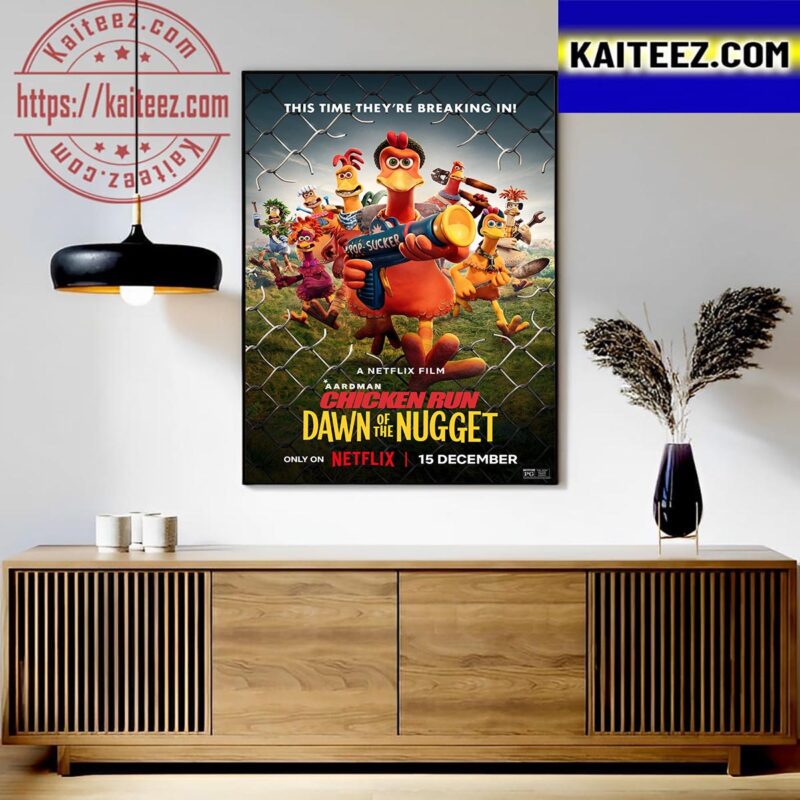 Official Poster For Chicken Run Dawn Of The Nugget Art Decor Poster ...