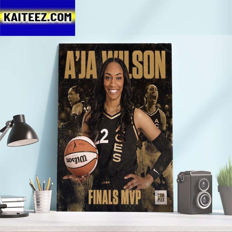 2023 WNBA Finals MVP Is Aja Wilson Of The Las Vegas Aces Art Decor ...