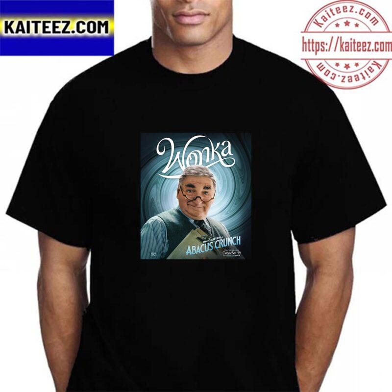 Jim Carter as Abacus Crunch in Wonka Movie Vintage T-Shirt - Kaiteez