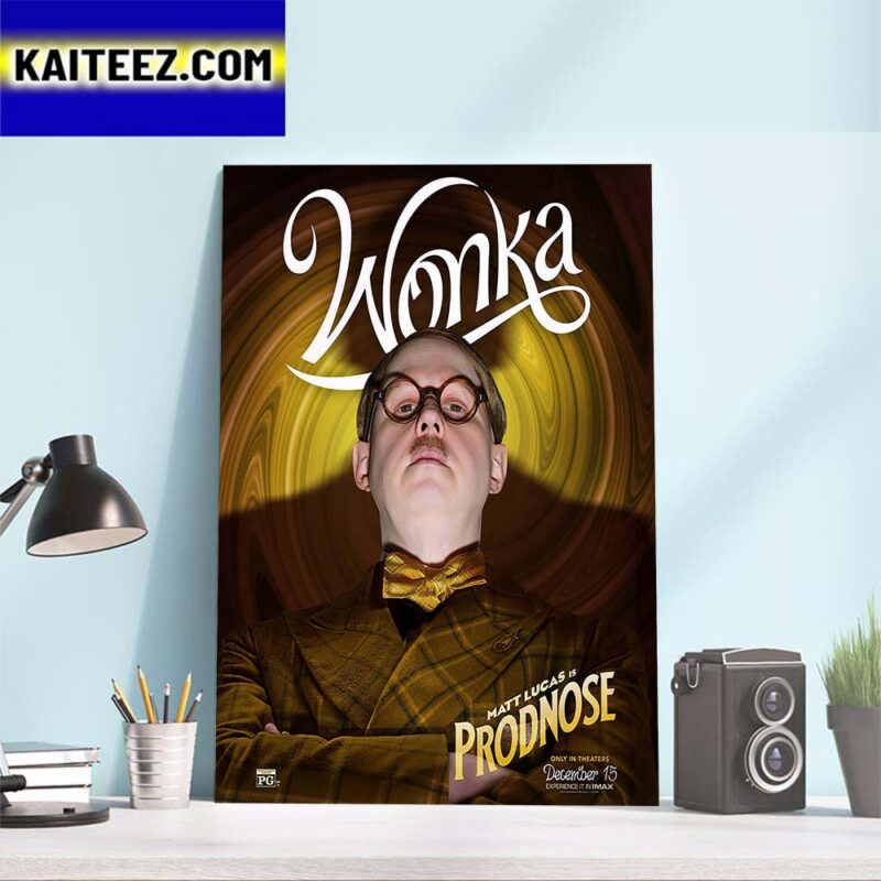 Matt Lucas as Prodnose in Wonka Movie Art Decor Poster Canvas - Kaiteez