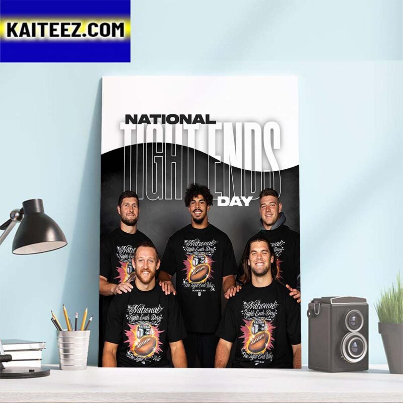 Official Poster Minnesota Vikings Happy National Tight Ends Day Art ...