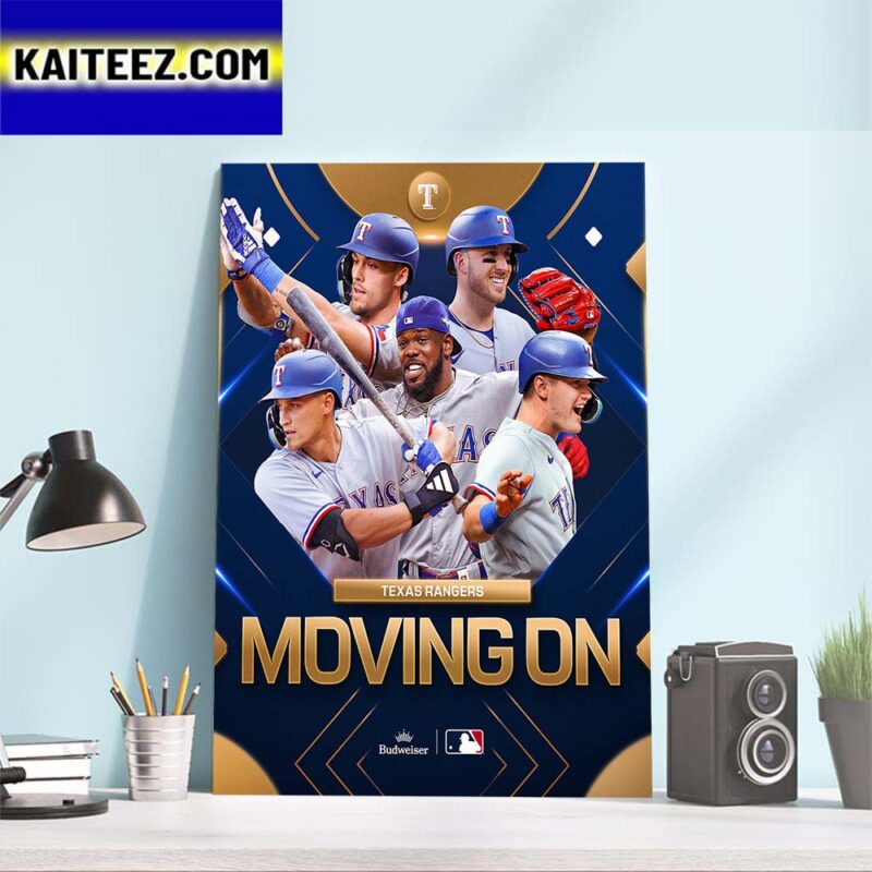 The Texas Rangers Moving On ALCS 2023 MLB Postseason Art Decor Poster ...
