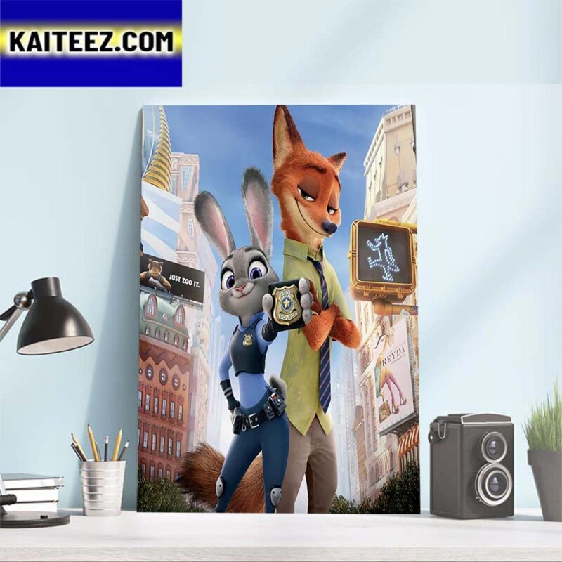 Zootopia 2 Official Poster Art Decor Poster Canvas - Kaiteez